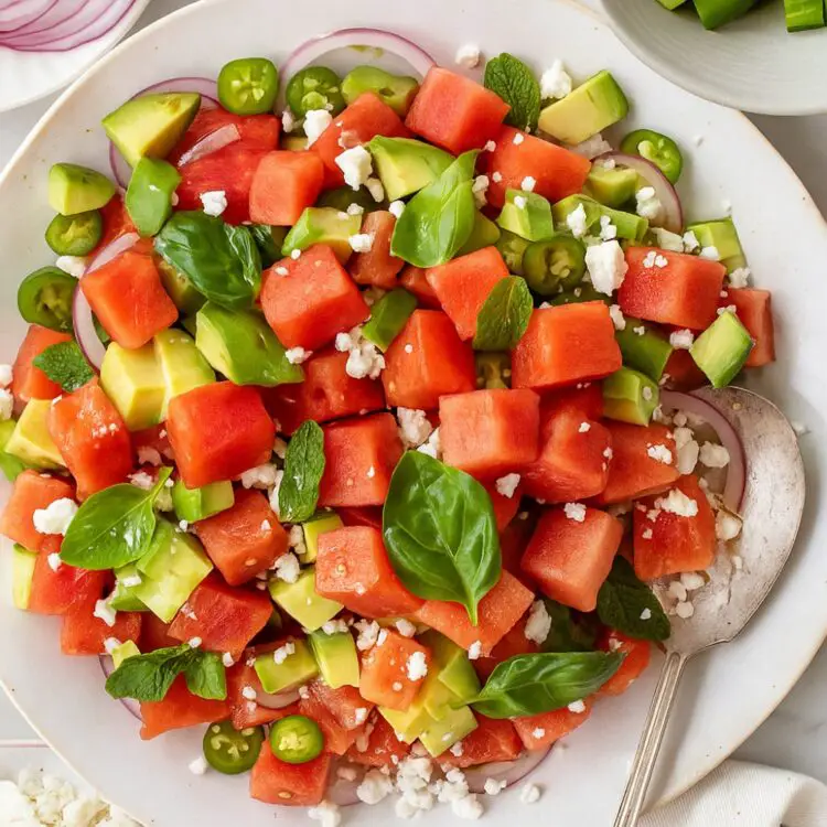 Watermelon Feta Salad Recipe - mommyplates